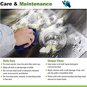 hykolity 33-inch Undermount 50/50 Double Bowl 16 Gauge Stainless Steel Kitchen Sink