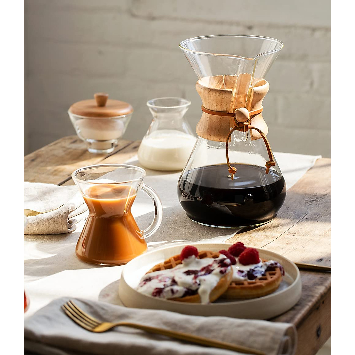 CHEMEX Bundle - 8-Cup Classic Series - 100 ct Square Filters - Exclusive Packaging