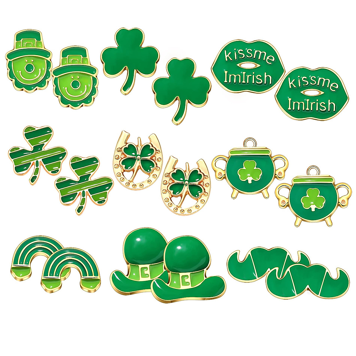 BVGA Holiday Stud Earrings Set for Women Hypoallergenic Enamel Charm Stud Festive Funny Earrings Holiday Earrings Jewelry Gift