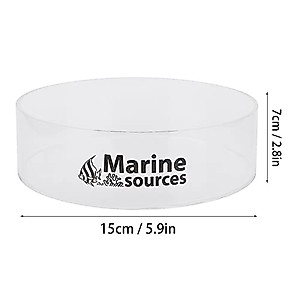 Coral Viewer Fish Tank Acrylic Coral Observe Lense Aquarium Fish Photograph Cylinder Magnifier for Viewing Coral and Taking Pictures 150mm