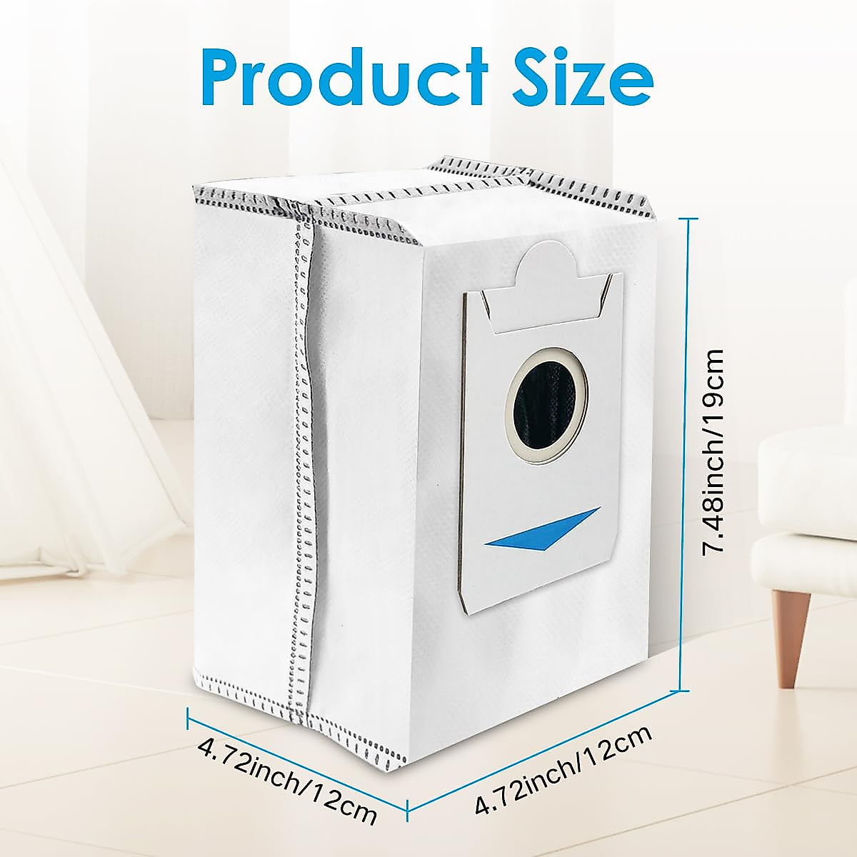 Dust Bag For ECOVACS DEEBOT X2 Omni Robot Vacuum 3L Large Capacity Replacement Bag 6PCS (6 PCS DUST BAG)