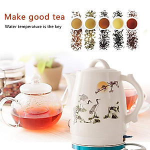 -Eleactric Ceramic Cordless Kettle Teapot, 2.0L, 1500W Water Fast for Tea, Coffee, Soup, Oatmeal-Removable Base, Boil Dry Protection/B/D