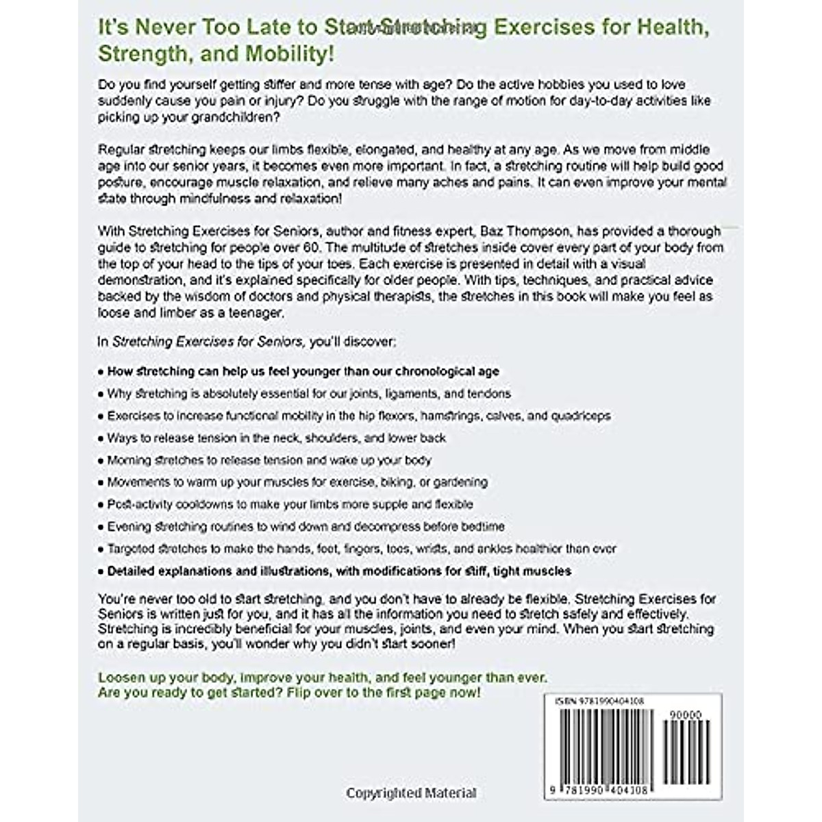 Stretching Exercises for Seniors: Simple Movements to Improve Posture, Decrease Back Pain, and Prevent Injury After 60 (Strength Training for Seniors)
