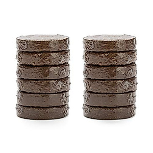 Organic Potting Soil for Indoor/Outdoor Plants, Expands to Fit 3 Inch and 4 Inch Pots - 12 Pack