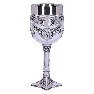 Nemesis Now Officially Licensed Assassins Creed White Game Goblet, Resin w. Stainless Steel