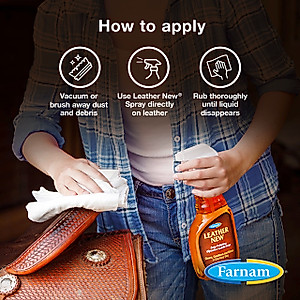 Farnam Leather New Easy-Polishing Glycerine Saddle Soap and Leather Saddle Cleaner, Protects and Preserves Leather, Cleans, Conditions and Polishes, 16 Oz.
