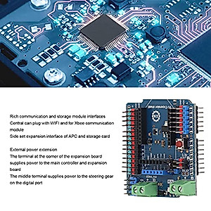 Sensor Expansion Module, Sensor Expansion Board 3.3V 5V 3P 14 Digital 6 Analog Ports Practical Plug and Play Support External Power Supply for DIY