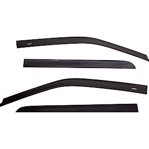 Auto Ventshade [AVS] In-Channel Ventvisor | 2007 - 2010 Saturn Outlook, 2007 - 2016 GMC Acadia, 2017 Acadia Limited - Smoke, 4 pc. | 194632