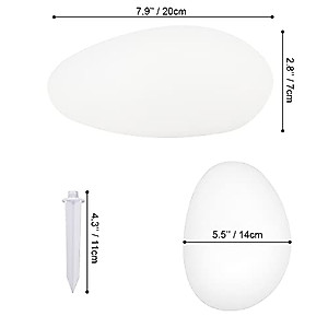 Solar Garden Lights, Outdoor Waterproof Garden Decorative Mood Light, Mini RGB Pebble Pool Light, for Garden Pathway, Yard, Lawn, Swimming Pool (3PCS)