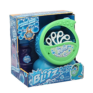 Blitz Kids Bubble Machine w/Non Toxic Soap Solution (1 Bubble Toy) Portable Battery Powered Bubble Maker Toys. Automatic Bubble Blower. Super Fun Outdoor Preschool Games & Activity. 1570-1p