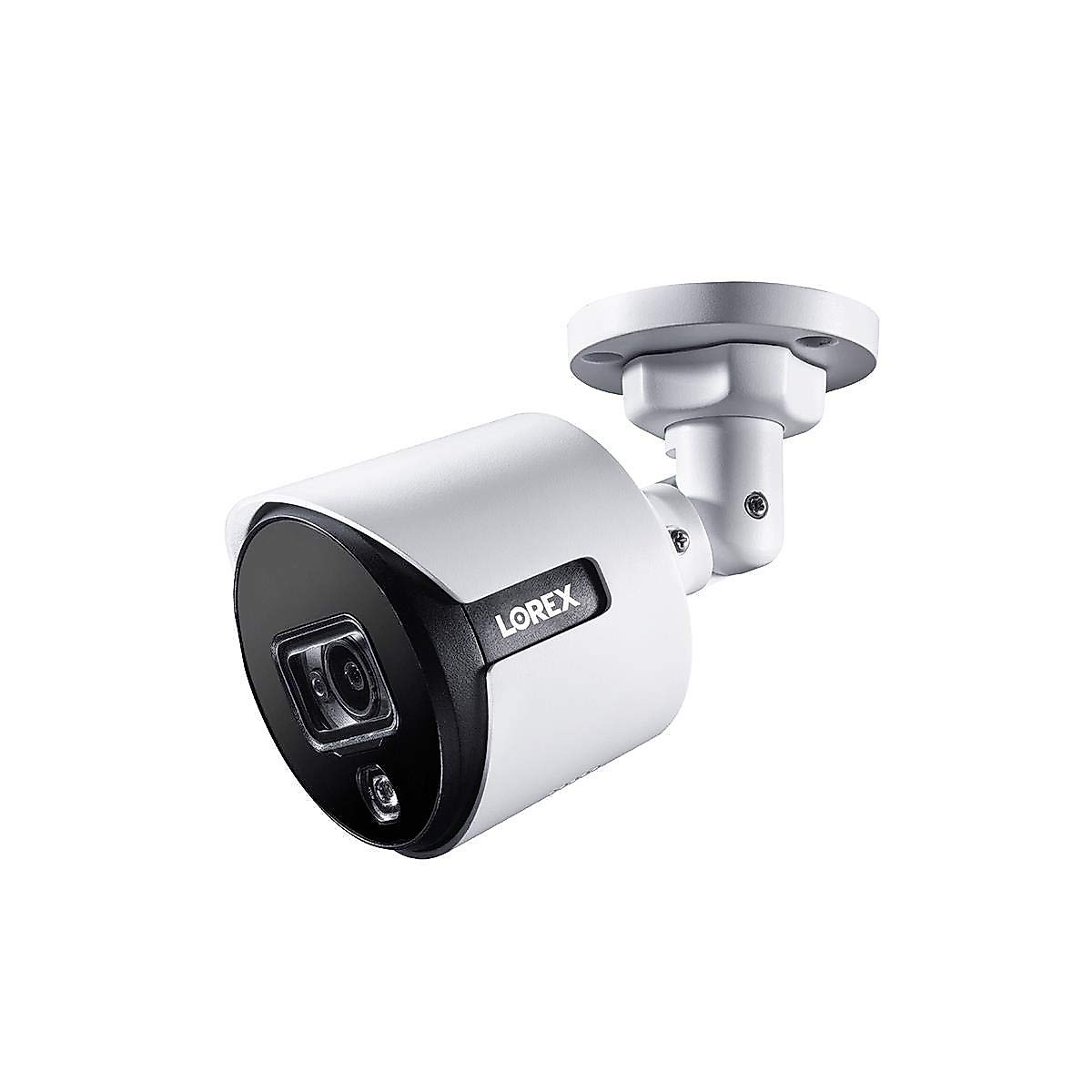 Lorex C581DA Indoor/Outdoor 2K 5MP Super Analog HD Active Deterrence Bullet Camera, 2.8mm, 135ft IR Night Vision, CNV, Works with D841/D841B Series, Only Camera, White (Renewed)