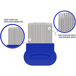 weback Best Flea Comb for Cats and Dogs Set