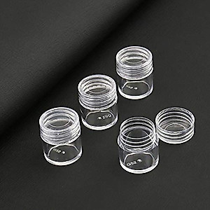 SING F LTD 2pcs Embroidery Diamond Storage Box Small Beads Diamond Containers with 60pcs Pot Jars Screw-Top Lids for Jewelry DIY Art Craft Rhinestones Sewing