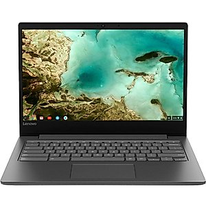 Lenovo 14 inch HD Premium Chromebook with 32GB MicroSD Card | Mediatek Quad-core Processor | 4GB RAM | 32GB eMMC | Wireless-AC | USB-C | HDMI | Webcam | Bluetooth | Chrome OS | Black