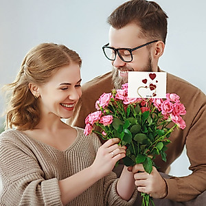 Aohcae 30 Pcs Metal Wire Floral Place Card Holder, Gold Floral Card Holder Picks Photo Picture Memo Gift Card Holder for Flower Arrangement Wedding, Birthday, Party Favor(Heart+Star+Mickey)