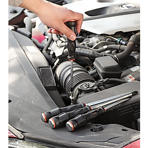 DIFFLIFE Screwdriver Sets Screwdriver Kit 4-Piece, Professional Cushion Grip Insulated Magnetic Tip Electrician Screwdriver Kits (4-Piece)…