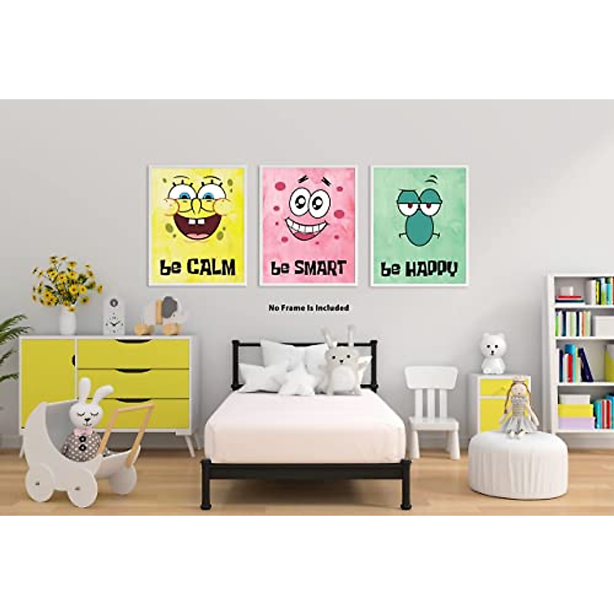 Posters for Boys Room Decor - Kids Bathroom Decor, Kids Room Decor for Boys, 8x10 Inches Set of 3 UNFRAMED by GROUP DMR