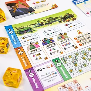 Dinosaur Island Rawr and Write Board Game - Build Your Dino Theme Park! Strategy Game, Fun Family Game for Kids and Adults, Ages 10+, 1-4 Players, 30-45 Minute Playtime, Made by Pandasaurus Games