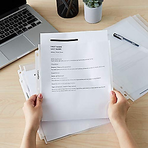 Amazon Basics Sheet Protector - Heavy Duty, Non-Glare, 200-Pack