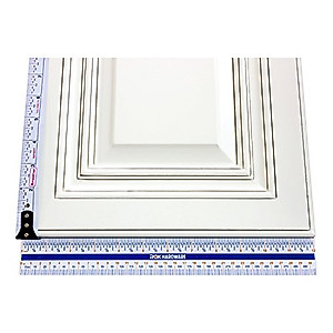 Rok Hardware Measuring Plastic Flexi 12" Easy Read English Metric 305 mm Ruler Converter, ROKRULER2