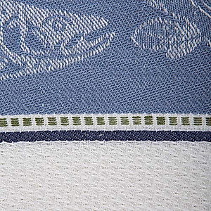 DII Cotton Jacquard Dish Towels, 18x28 Set of 3, Decorative Oversized Kitchen Towels, Perfect Home and Kitchen Gift - Fish