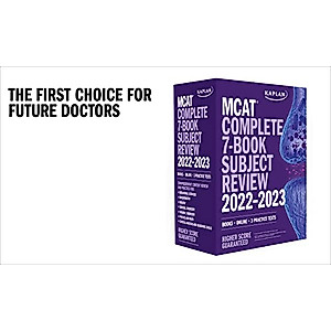 MCAT Complete 7-Book Subject Review 2023-2024, Set Includes Books, Online Prep, 3 Practice Tests (Kaplan Test Prep)