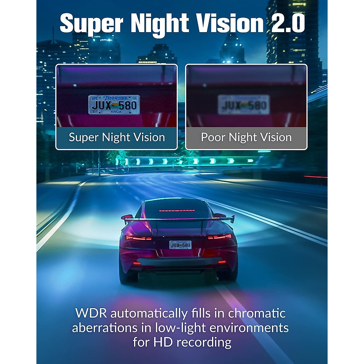 3 Channel Dash Cam Front and Rear Inside, 4K Full HD 170 Deg Wide Angle Dashboard Camera with 32GB SD Card,2.0 inch IPS Screen,Built in IR Night Vision,G-Sensor,Loop Recording,24H Parking Recording