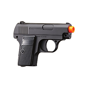 Lightweight Pocket Dual Airsoft Spring Pistols Gold & Black for Cosplay James Bond Costume, Spring Pistol Gun Toy for Youth, Great Started kit for Beginner