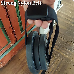 WYuZe 2 Pack Nylon Belt Outdoor Military Web Belt 1.5" Men Tactical Webbing Belt (Waist-below 42", Black+Brown)