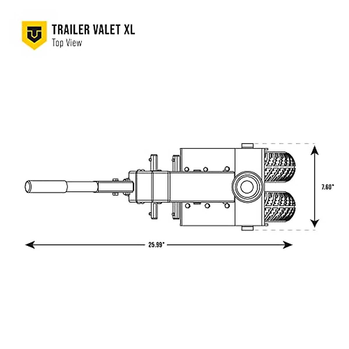 Trailer Valet TVXL2 XL Trailer Dolly - 2" Ball