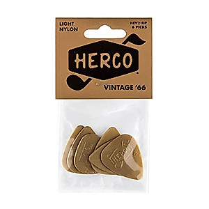 Herco® Vintage '66, Gold, Light, 6/Player's Pack