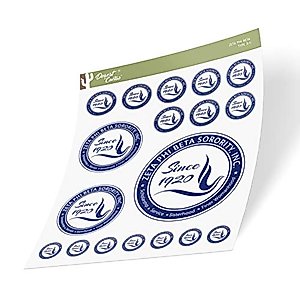 Zeta Phi Beta Sticker Vinyl Decal Laptop Water Bottle Car Scrapbook (Type 3 Seal)