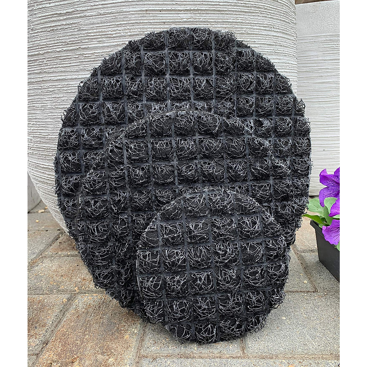 Drain Smart 9” 2-Pack 3D Mesh Drainage Discs - Perfect for Indoor/Outdoor Potted Plants | Container Gardening | Plant Pot Liner Minimize Root Rot | Made in The USA