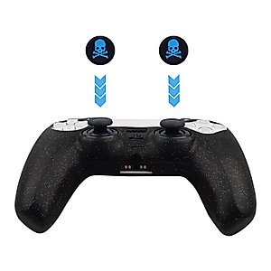ROTOMOON PS5 Glitter Silicone Controller Skins with 8 Thumb Grips & L2 R2 Trigger Protector, Sweat-Proof Anti-Slip Controller Cover Skin Protector Compatible with Playstation 5 Controller