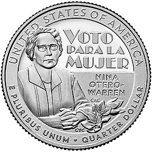 2022 S Clad Proof American Women Quarter Nina Otero-Warren Quarter Choice Uncirculated US Mint