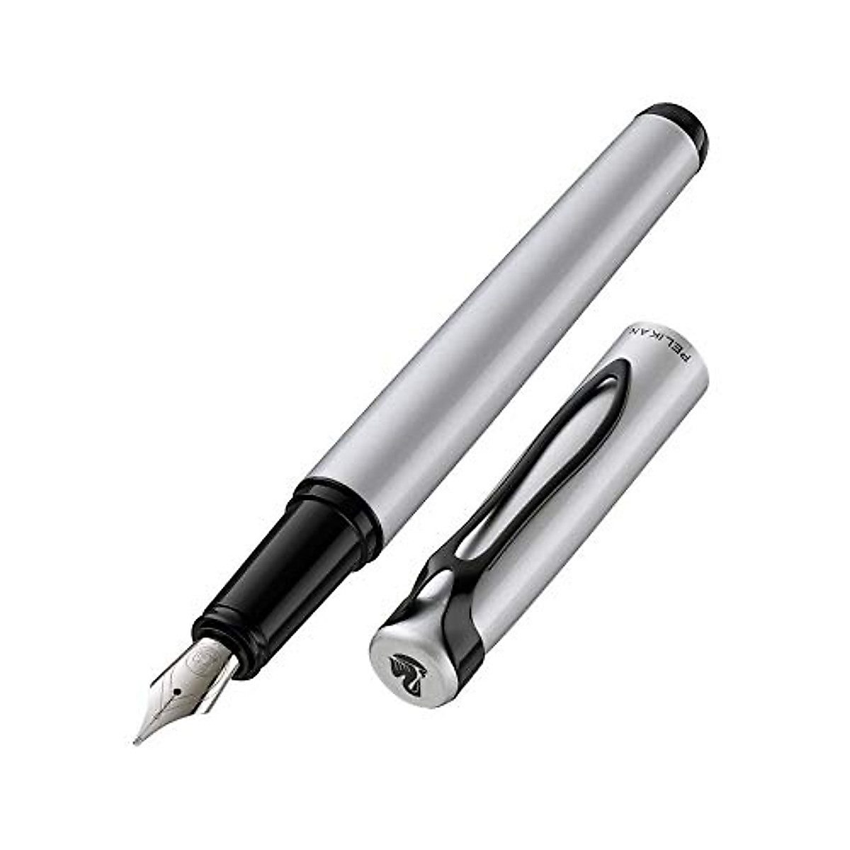 Pelikan Stola III P16 Fountain Pen, Medium Nib, Silver Matte, 1 Each (929760)