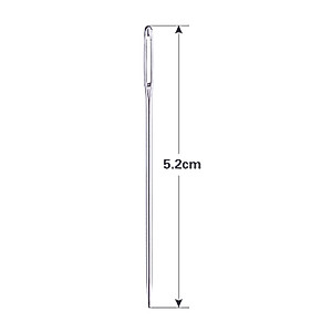 Large-Eye Stitching Needles for Leather Projects with Clear Bottle, 20 Pack