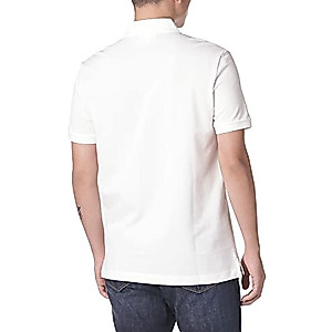 Lacoste Men's Classic Pique Slim Fit Short Sleeve Polo Shirt, White, Large