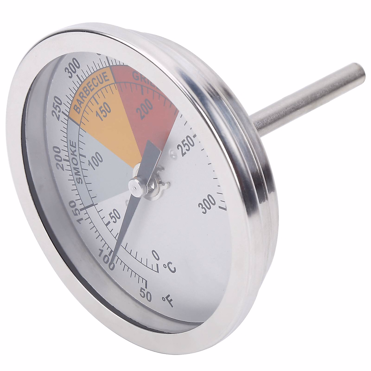 Candy/Deep Fry Thermometer, Cooking Pointer Thermometer Kitchen Thermometer 0‑300℃ 1/2in NPT Stainless Steel for