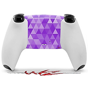 WraptorSkinz Skin Wrap compatible with Sony PS5 DualSense Controller Triangle Mosaic Purple (CONTROLLER NOT INCLUDED)