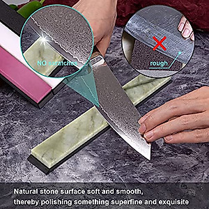 Sharpening Stone, IMAGE Knife Sharpening Stone 3000/6000/8000/10000 for Sharpener, Whetstone Sharpening Kit Professional Sharpening Plate Grindstone, Great for Scissors, Chisels and Carving Tools