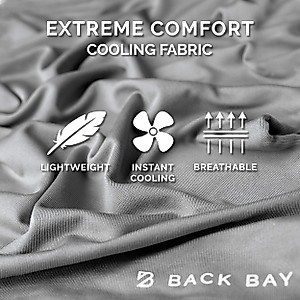 Back Bay Cooling Summer Neck Gaiter with UPF30 UV Sun Protection, Breathable Workout Gator Face Mask