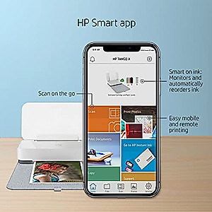 HP Tango X Smart Wireless Printer with Indigo Linen -cover – Mobile Remote Print, Scan, Copy, HP Instant Ink (3DP64A)
