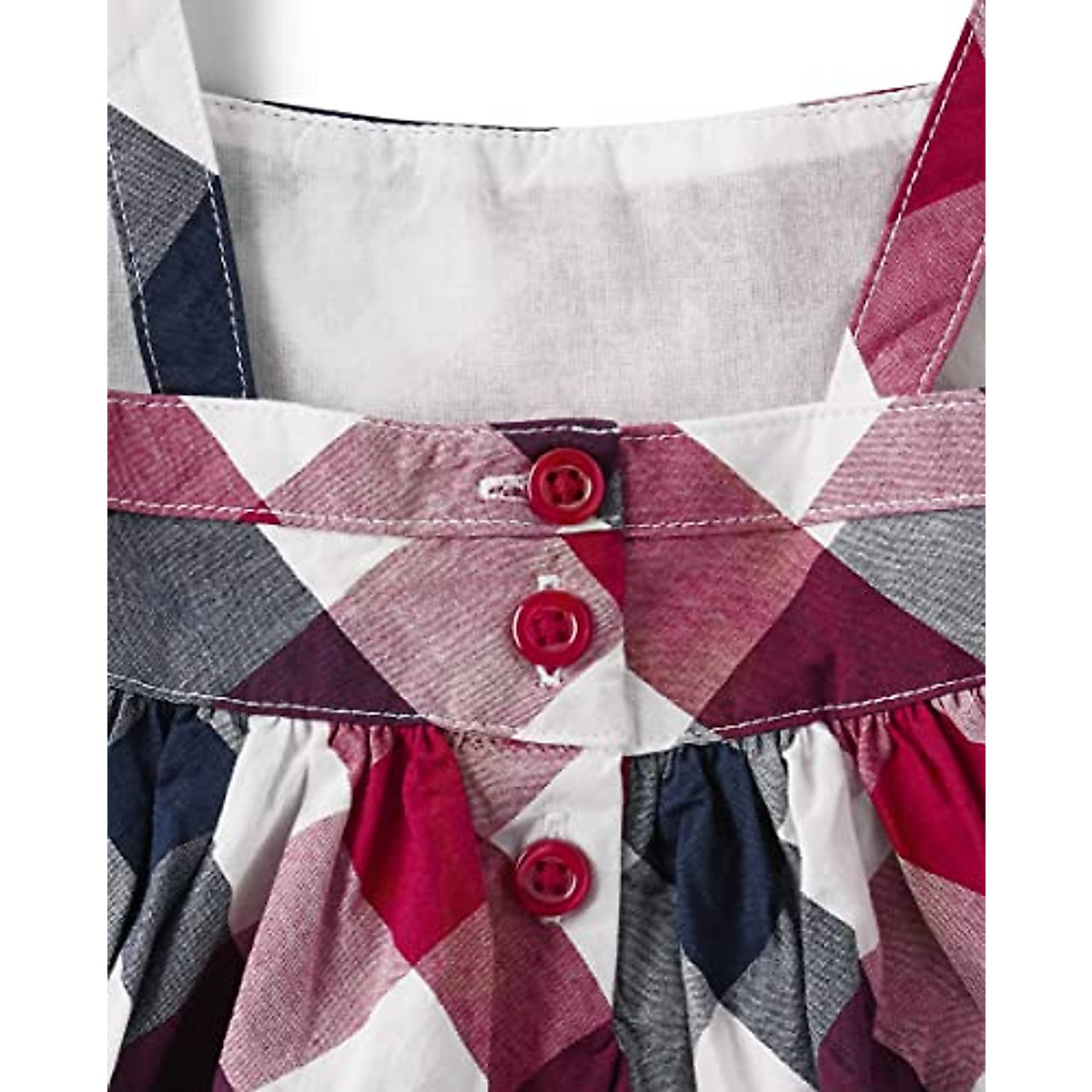 Gymboree,Sleeveless Dress,Red/Blue Woven - Baby,6-9 Months