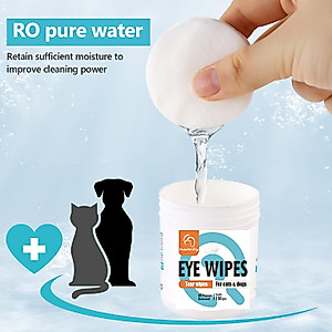 Havenfly Pet Wipes for Cats & Dogs, Grooming Wipes for Eyes, Paws, Ears, Nose, Unscented Soft Pet Tear Stain Remover Wipes 300 Pads