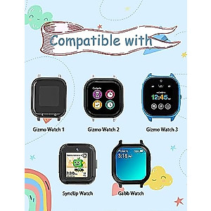 Khxriypha 2 pack Nylon Gizmo Watch Band Replacement for Kids，Compatible with Verizon Gizmo Watch 3 2 1 Gabb/T-Mobile SyncUP Kid Watch，20mm Braided hook & Loop Camo Wirstband for Boys Girls child