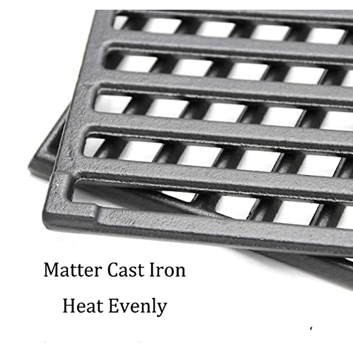 MONIBAQ Grill Grates Replacement for Weber Spirit 310, Grill Replace Parts for Spirit II 310 Series, Cast Iron Cooking Grid Replace for Weber Spirit E-310 S-310 Genesis 1000 Genesis Gold Silver