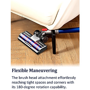 Nekuma Vacuum Attachments for Dyson V7 V8 V10 V11 V15 Handheld Cordless Cleaners, Replacement Accessories Head for Hardwood Floor, Soft Roller Brush Parts with LED Lights