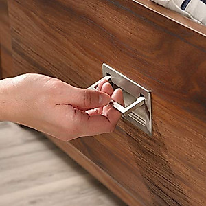 Sauder Vista Key Dresser, L: 59.06" x W: 15.67" x H: 33.31", Blaze Acacia Finish