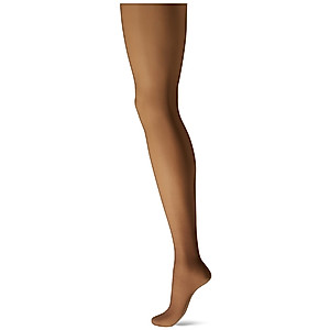 Hanes Silk Reflections Women's Plus-Size Control Top Enhanced Toe Pantyhose, Town Taupe, Petite